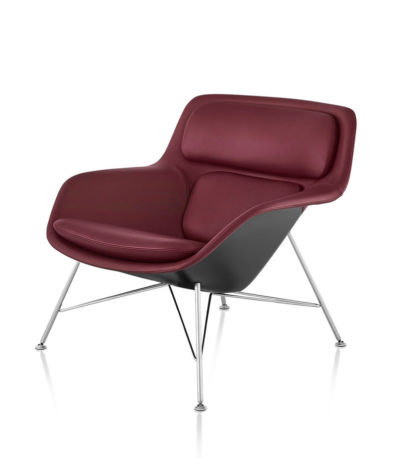 Herman Miller - Striad Low-Back Lounge Chair - Wire Base (Leather)